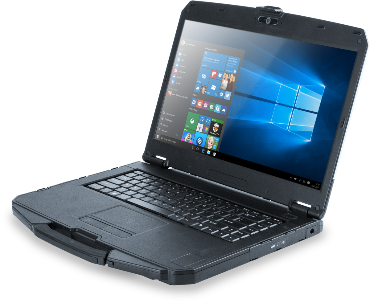 Extra Computer: Wasser­festes Ruggedized-Notebook übersteht 80-cm-Stürze