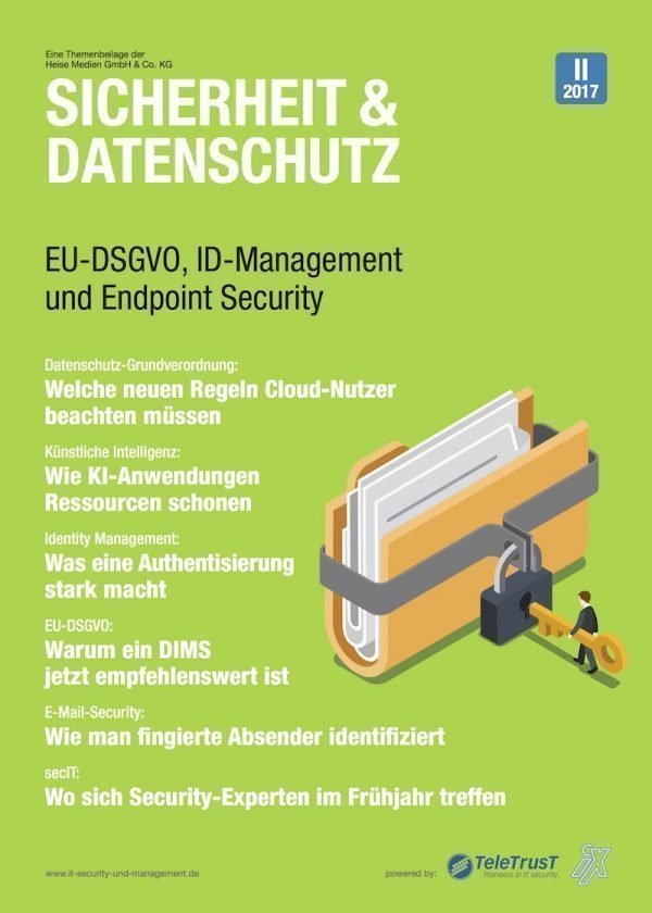 Sicherheit & Datenschutz 2/2017: EU-DSGVO, Authen­ti­sierung und KI ...